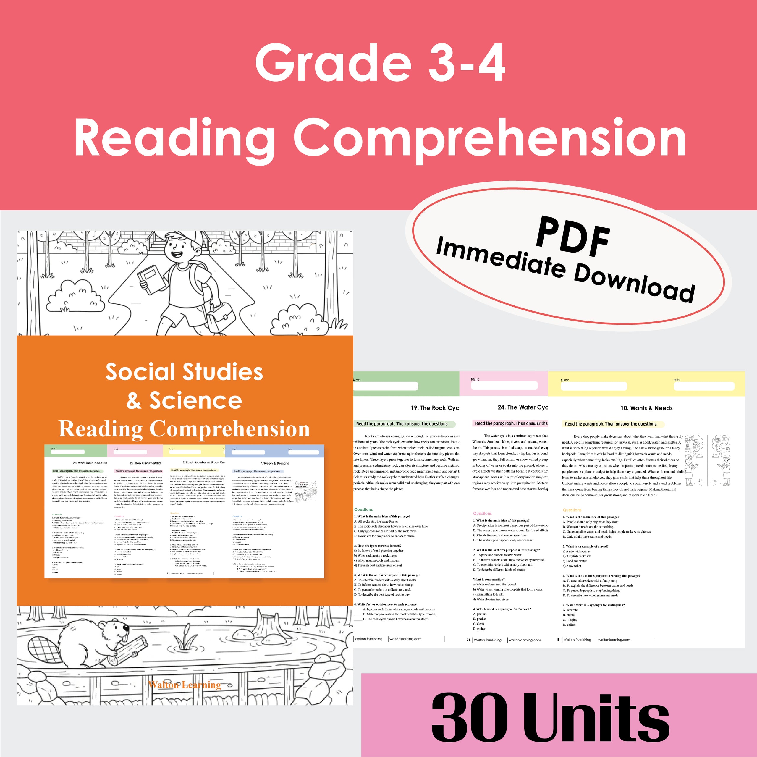 Reading Comprehension Grade 3-4 – Walton